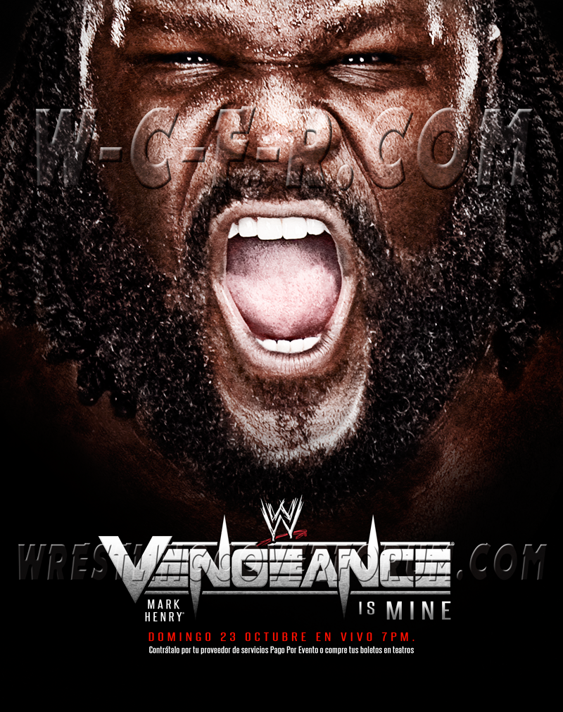 Póster Promocional del PPV WWE Vengeance 2011 | Superluchas