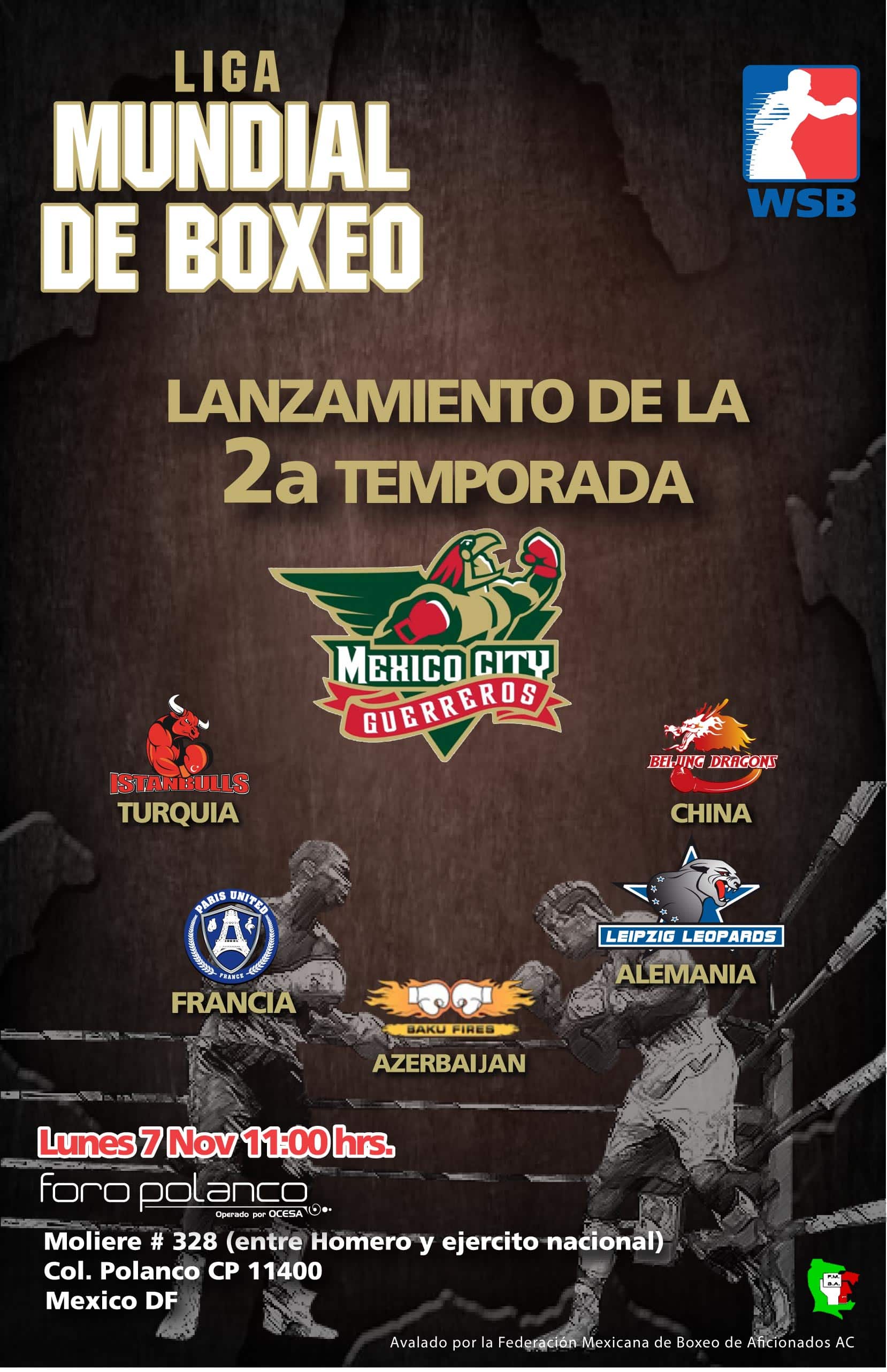 Presentación de la segunda temporada de la Liga Mundial de Boxeo ...