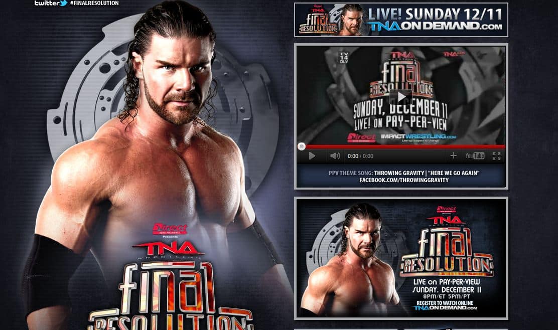 Pagina oficial del PPV TNA Final Resolution 2011 | Superluchas