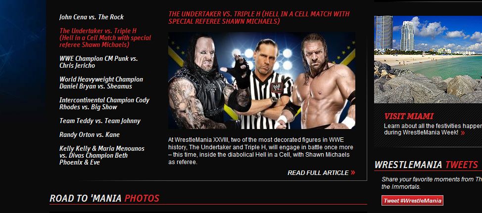 Cartel final de WWE Wrestlemania 28 | Superluchas