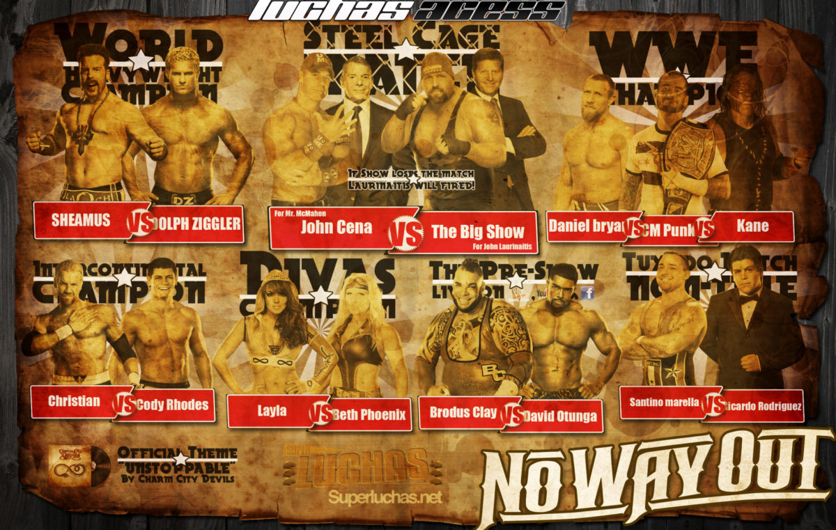 Wallpapers WWE: Cartel del PPV WWE No Way Out 2012 ｜ Superluchas