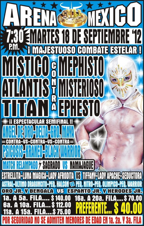 Espanto Jr. se presenta este 18/Sep/12 en la Arena México | Superluchas