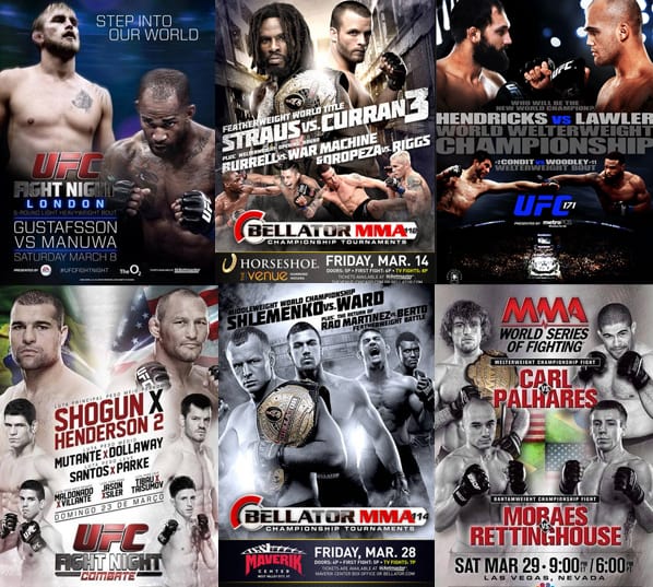 Las 8 peleas de MMA que no te puedes perder en marzo | Superluchas